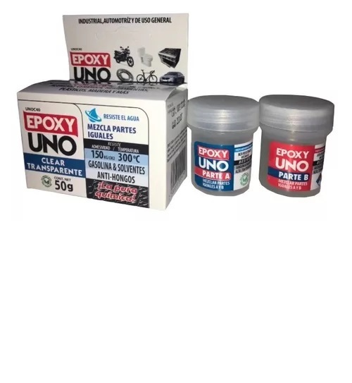 KIT EPOXI UNO TRANSPARENTE 50Gr. | Todoobra